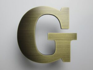 Large Brass Letters | METAL LETTERS