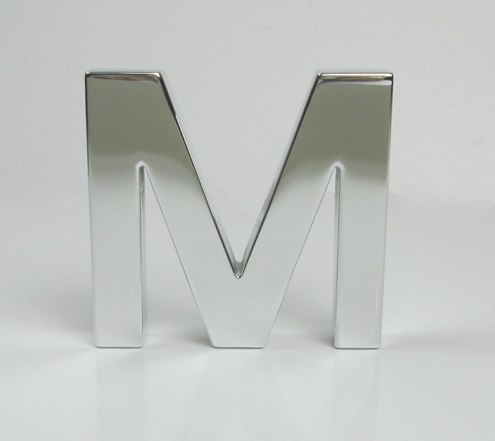 letter-m-polished-metal-alloy-premium | METAL LETTERS