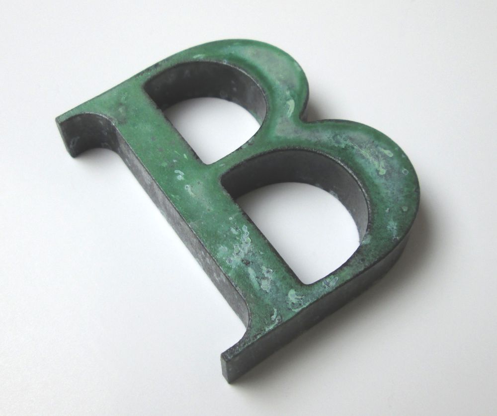 weathered-bronze-letter-B | METAL LETTERS