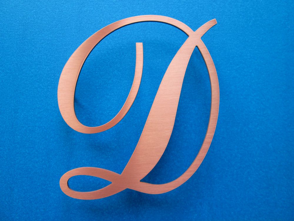 Brushed Copper Letters | METAL LETTERS