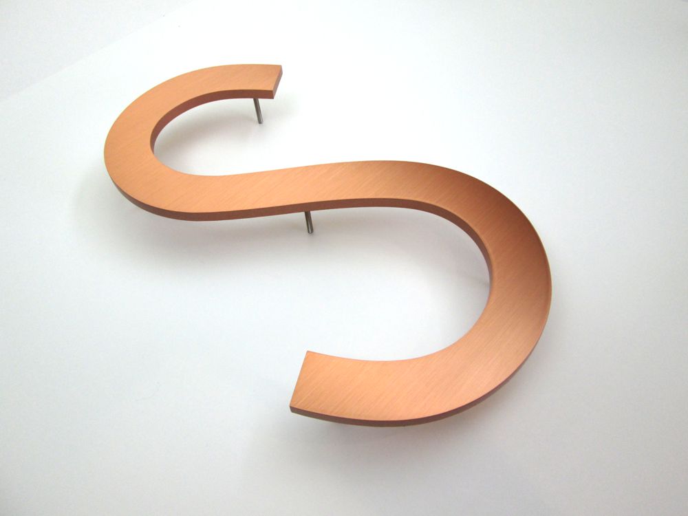 copper-letters-380high-10thick-brushed | METAL LETTERS