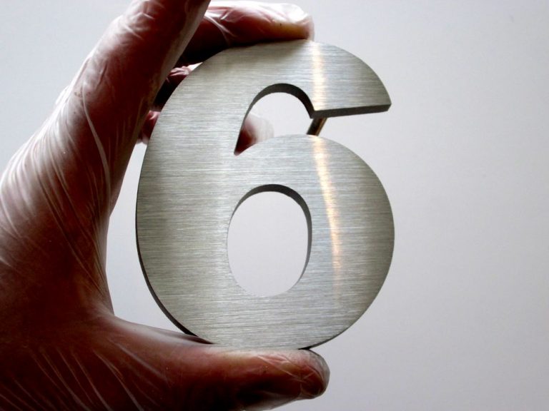 6mm Thick Brushed Stainless Steel Letters | METAL LETTERS