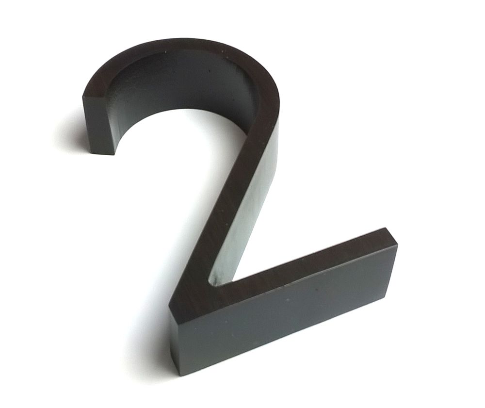 oxidized-cast-bronze-house-number-2 | METAL LETTERS