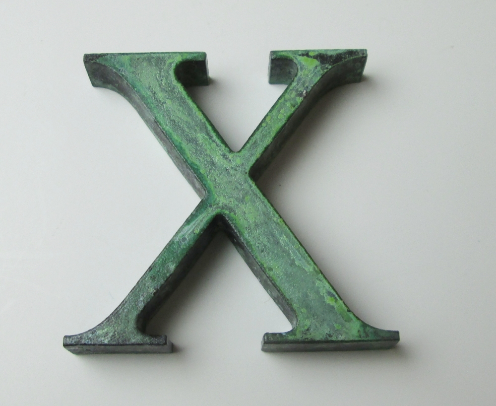 letter-x | METAL LETTERS
