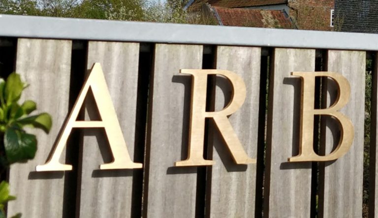 Bronze Letters With A Brushed Face | METAL LETTERS