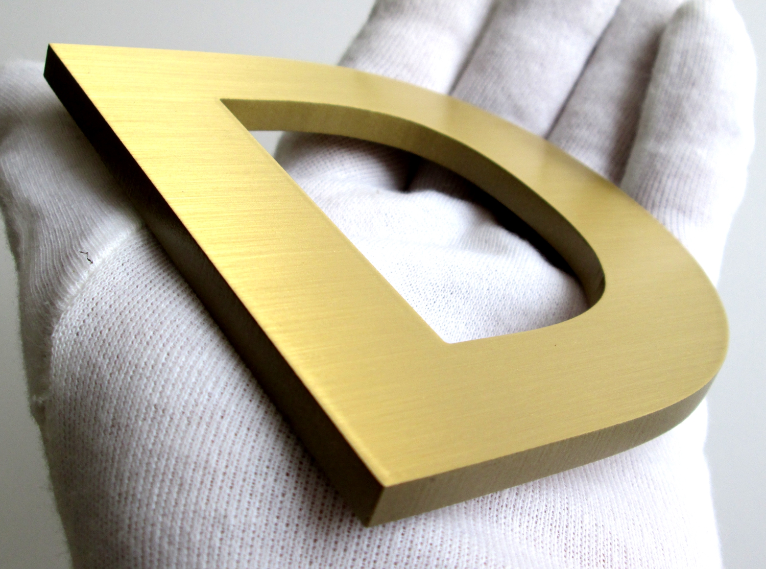 Brass Letters With A Brushed Face | METAL LETTERS
