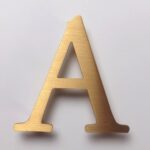 Bronze Letters With A Brushed Face | METAL LETTERS