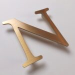 Bronze Letters With A Brushed Face | METAL LETTERS