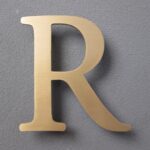 Bronze Letters With A Brushed Face | METAL LETTERS