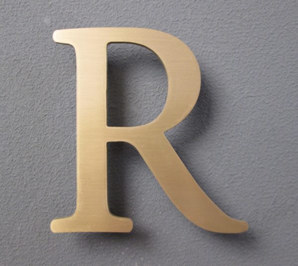 Bronze Letters With A Brushed Face | METAL LETTERS