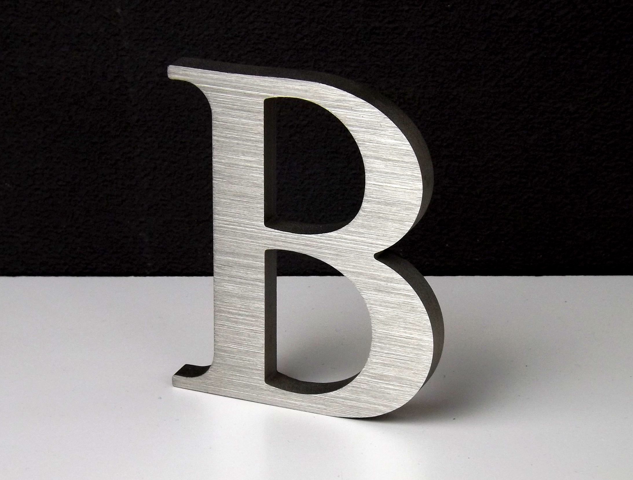 100mm High Brushed Stainless Steel Letters | METAL LETTERS