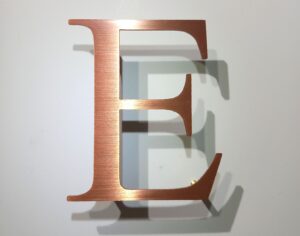Brushed Copper Letters | METAL LETTERS